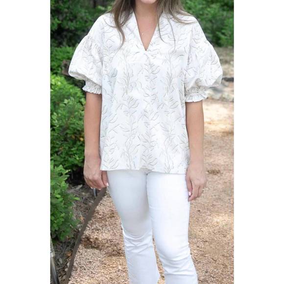 Brooke Wright | Tops | New Brooke Wright Puff Tunic Brooke Wright In ...